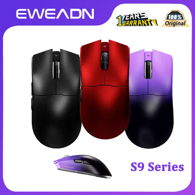 EWEADN S9 Three Mode Wireless Game Mouse，Supports Double 8k Return Rate ...