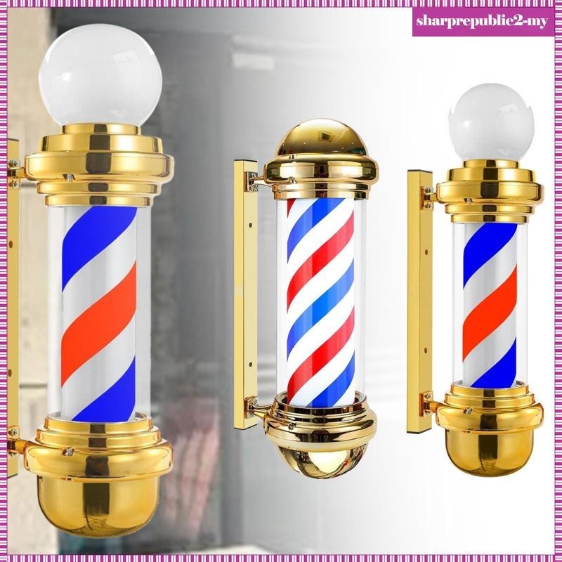 [SharprepublicefMY] Barber Light Pole,Barbershop Pole,Led,Retro,Wall ...