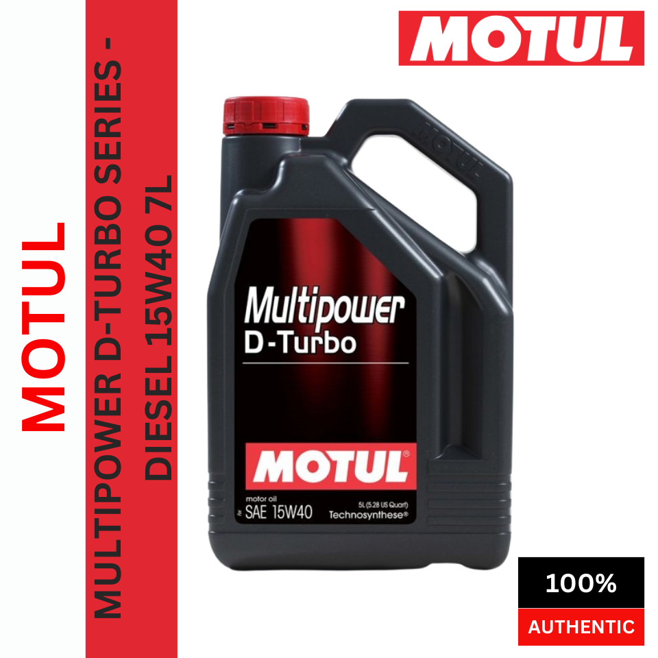 XWC00096 MOTUL MULTIPOWER D-TURBO 15W40 7 LITER | Shopee Malaysia