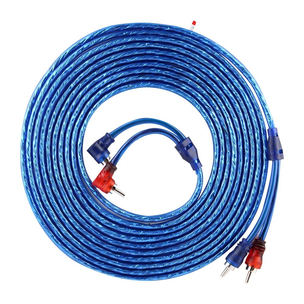 Shopp 5 Meter AUTO Car Blue Transparent Interconnect Cable Ultra ...