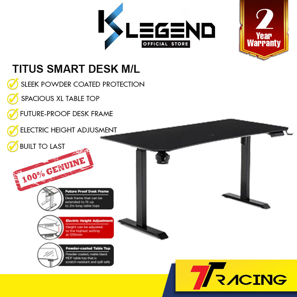 TTRacing Titus Smart Desk | Gaming Desk | Gaming Table | Computer Table ...