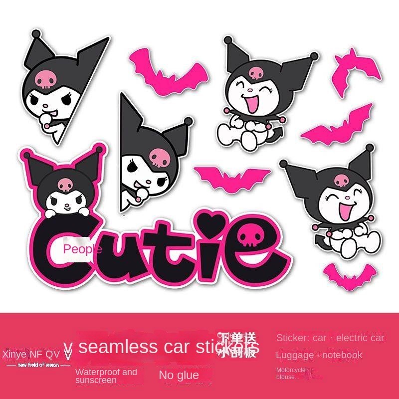 Electric Car Motorcycle Stickers Scratch Cover Clow M Little Devil ...