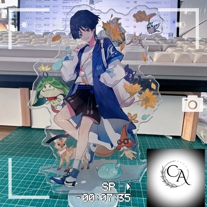 Balladeer Wanderer Standing Anime Genshin Impact Standee model printed ...
