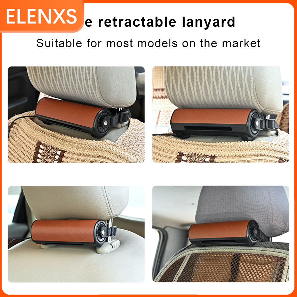 Universal Summer Car Interior Fan Vehicle 3 Gears Adjustable Headrest ...