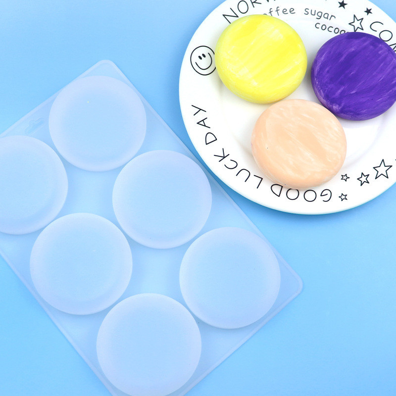 6-Cavity round Silicone Mold French Dessert Mousse Cake Mold Handmade ...