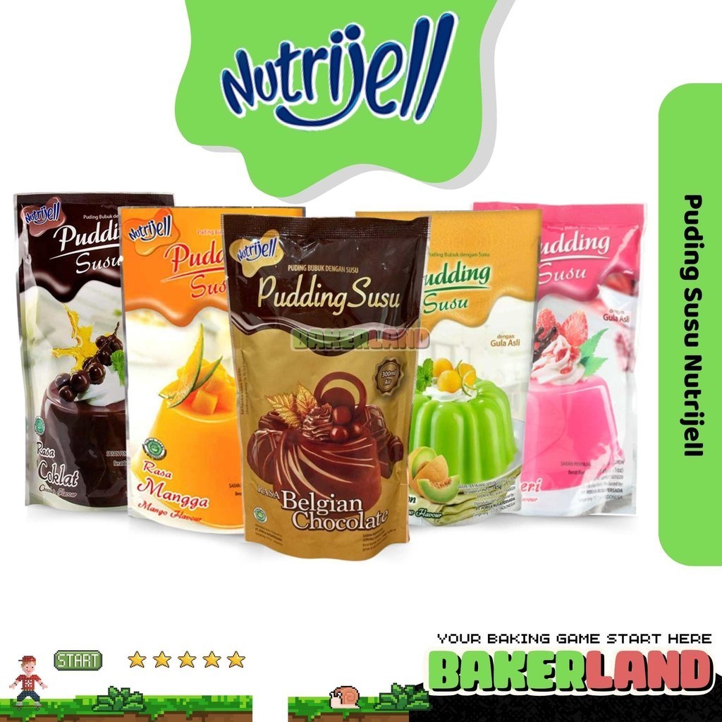 Nutrijell Pudding Powder / Pudding Powder / Nutrijell Milk Pudding ...