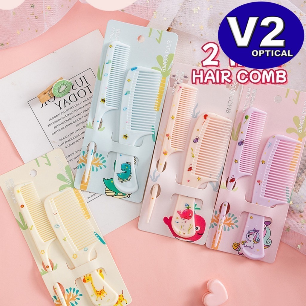 (2 PCS/SET) Cute Cartoon Hair Comb Adult Children Kids Hairbrush ...
