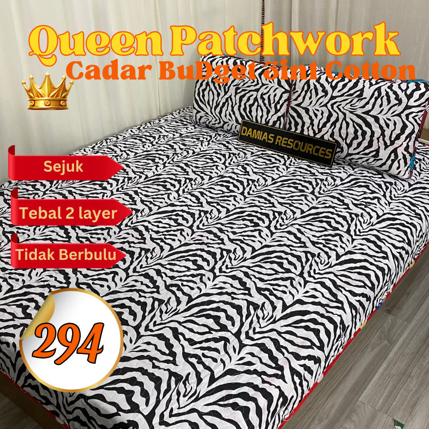 PATCHWORK kilang CADAR 3 IN 1 SAIZ QUEEN CORAK BUNGA/KARTUN REJECT ...