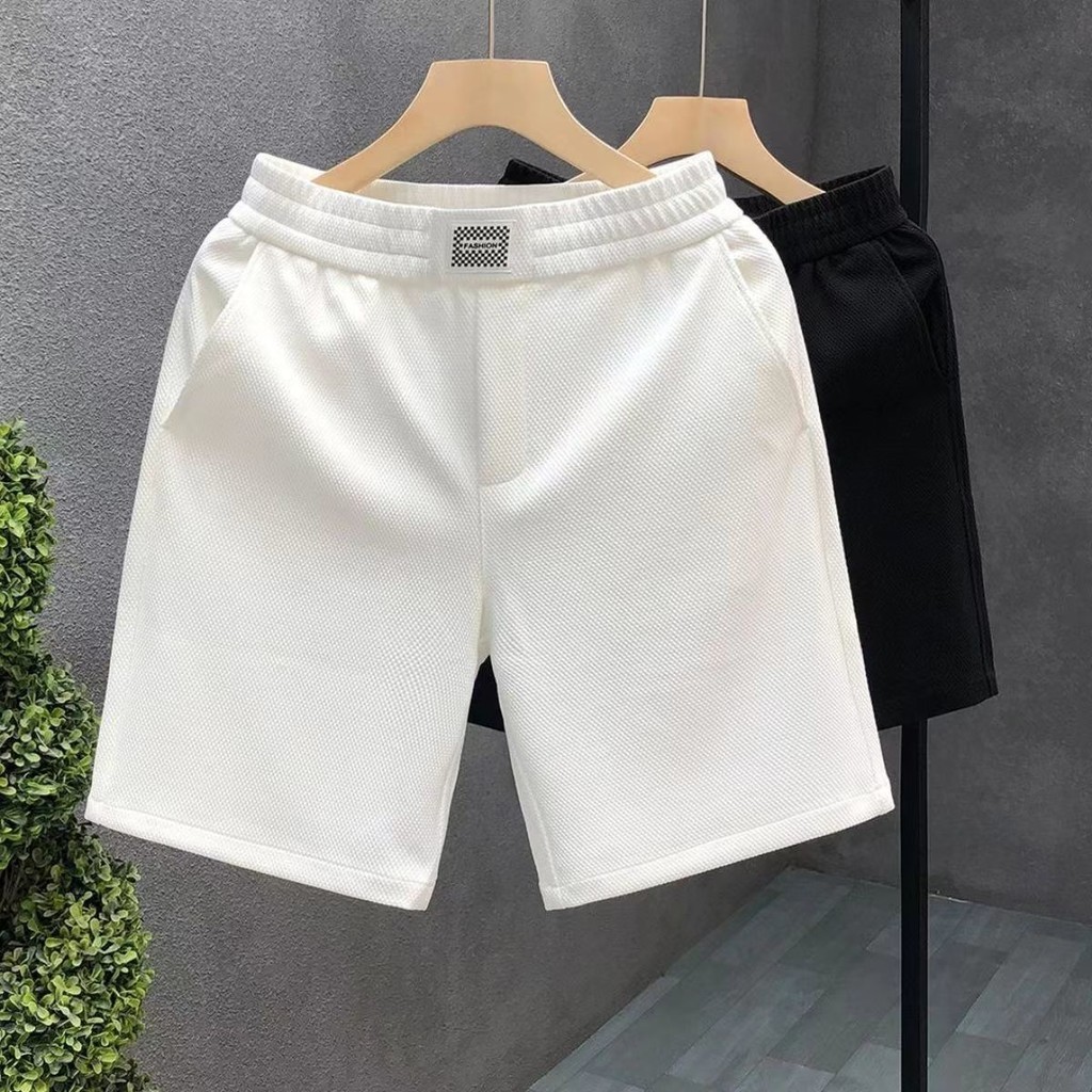 Short Shorts Men Checkerboard Small Medium Label Korean Version Casual ...