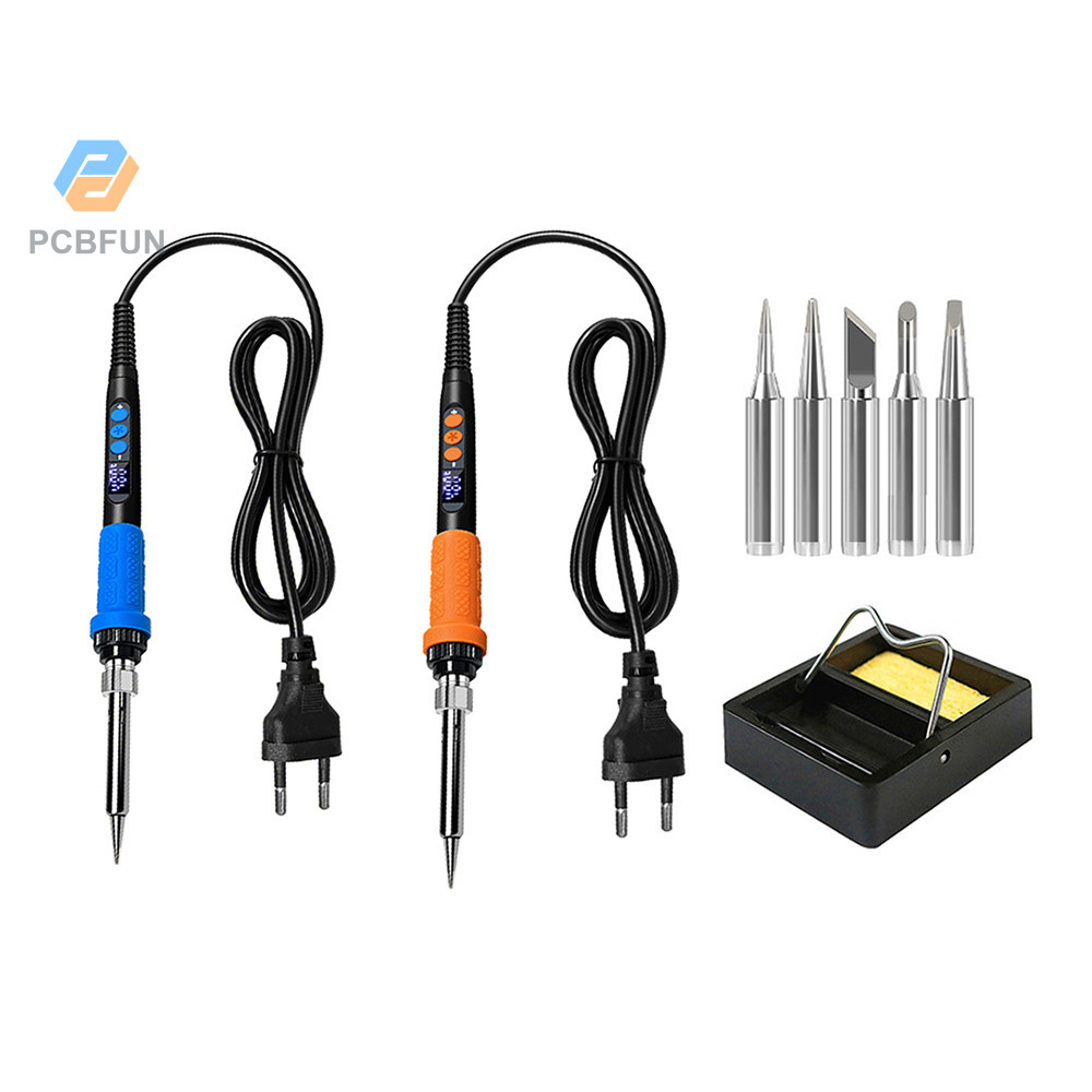 Pcbfun AC220V 90W Temperature Regulating Electric Solder Iron LED ...