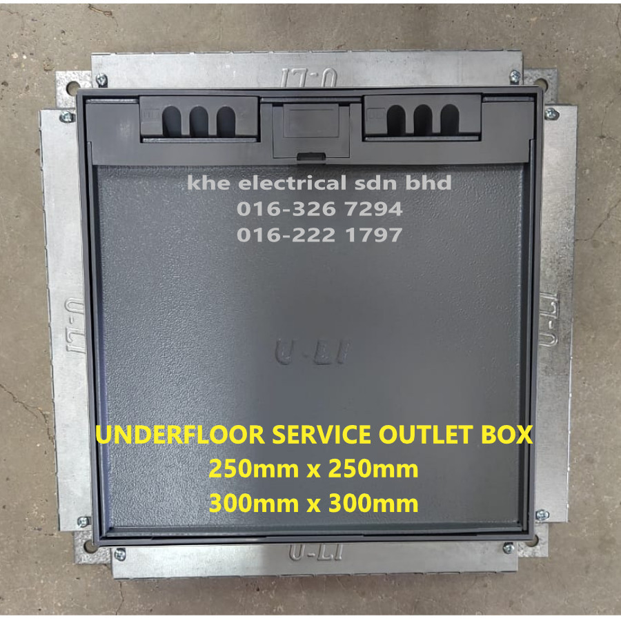 Underfloor Servive Outlet Box 4/6 Compartments # 250mmx250mm ...