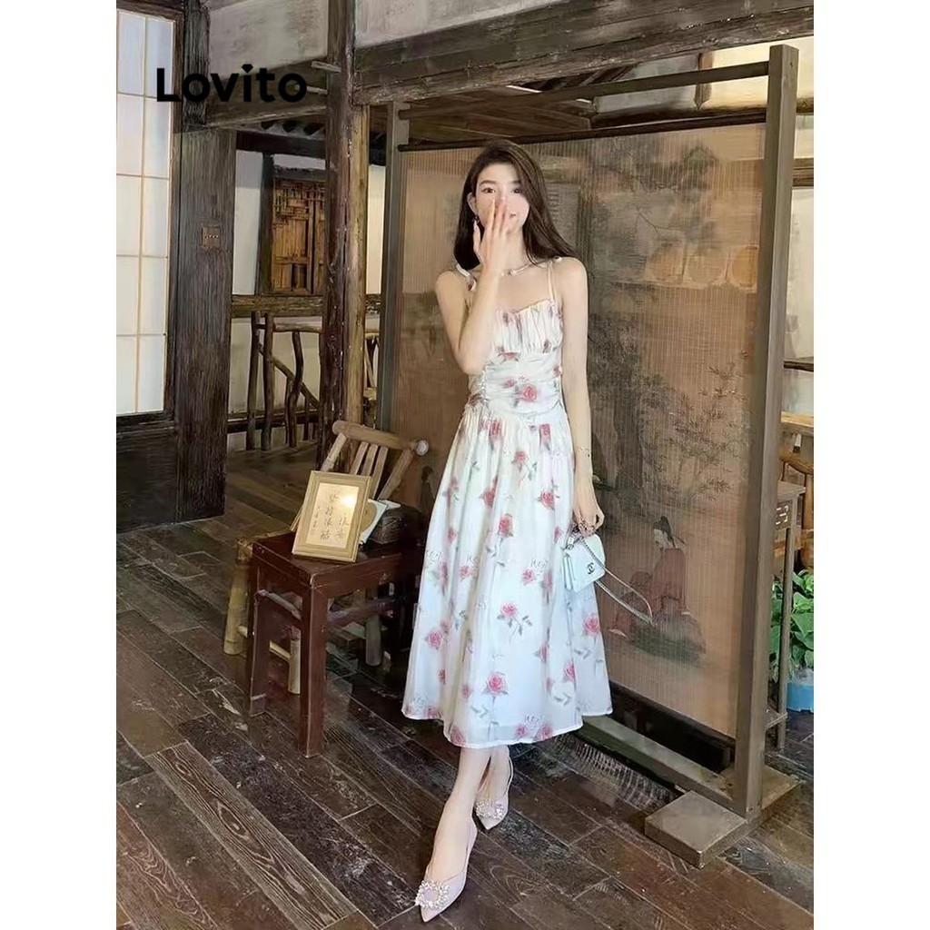 Lovito Elegant Ditsy Floral Flowers Dress for Women LNE60344 Lovito ...