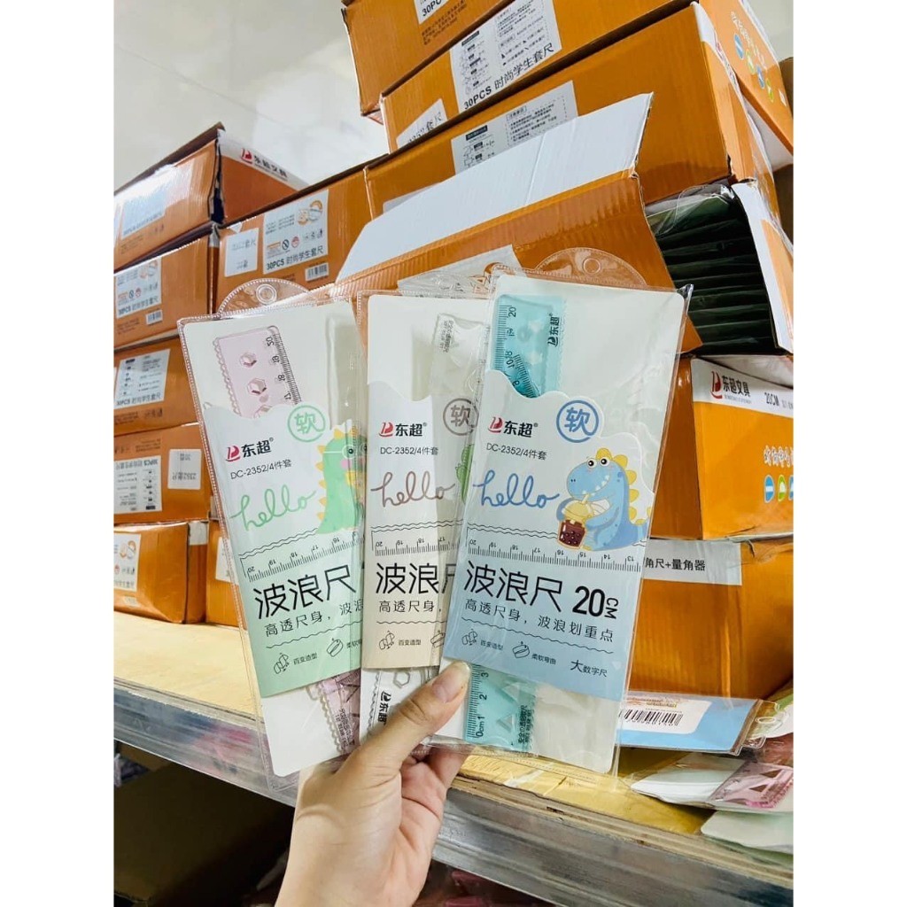 Ruler Set, Degree Ruler, Flexible Eke For Students - Learning Kit 4 ...