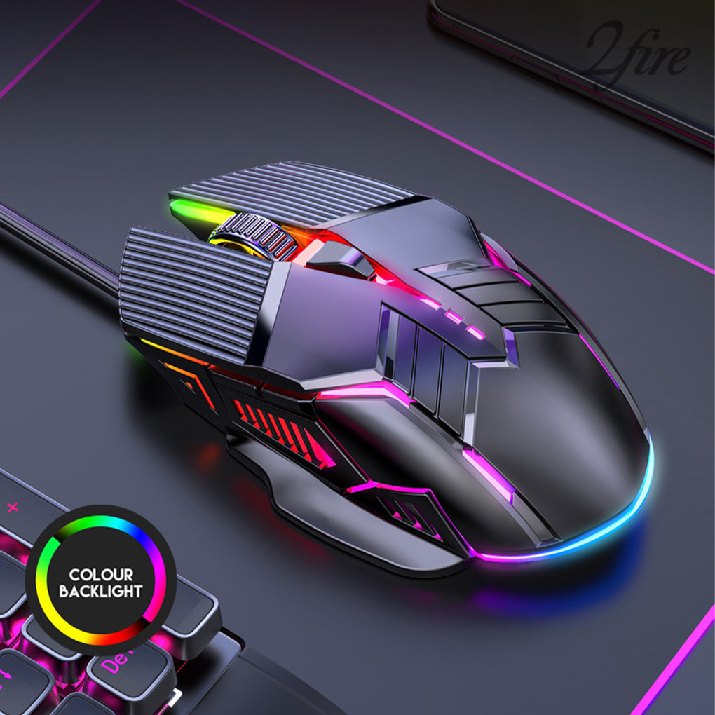 ABS Wired Gaming Mouse With RGB Lighting Add Style To Gaming Setup ...