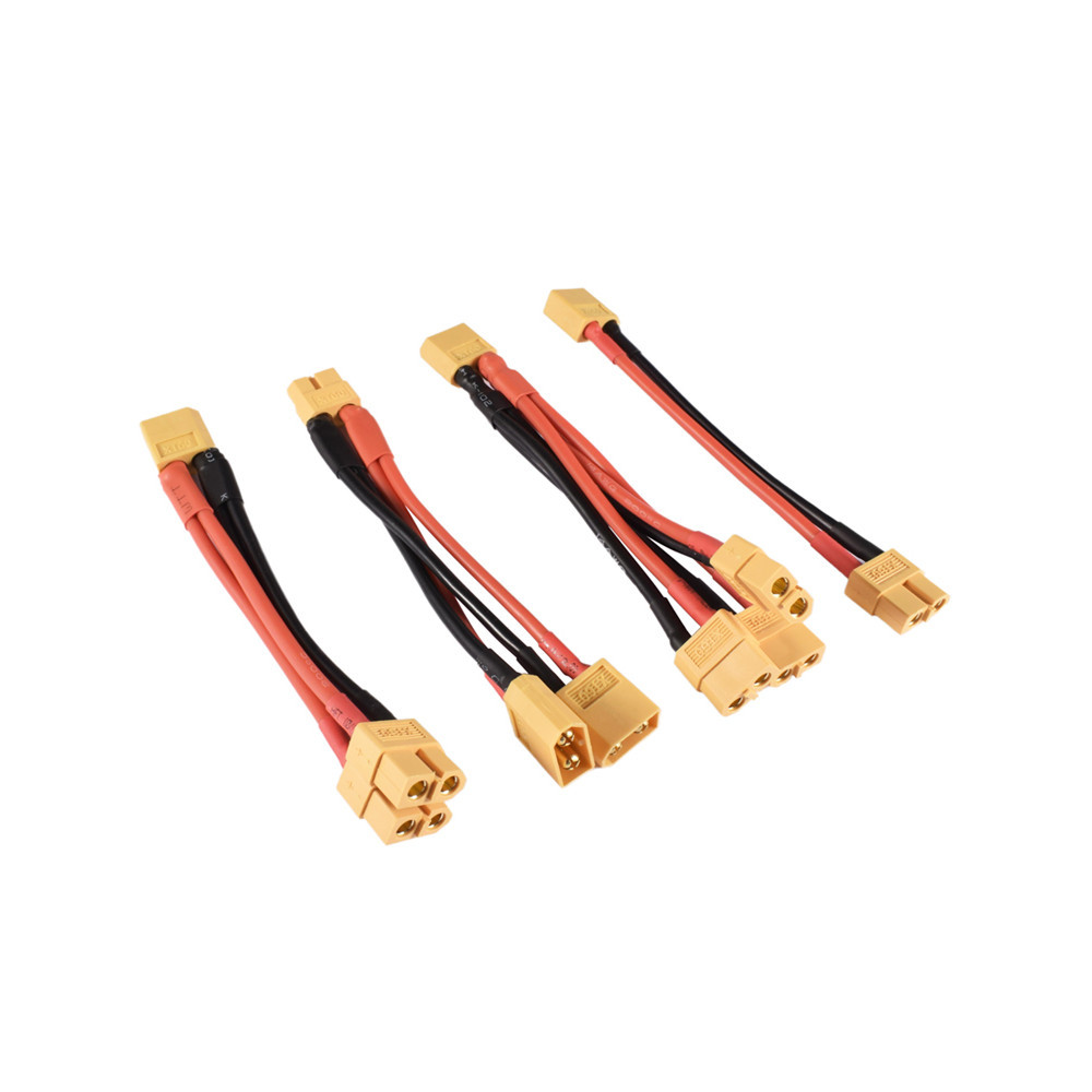 9IMOD XT60 Parallel Battery Connector Male/Female Cable Plug Dual Extension Y Splitter/3-Way for ...
