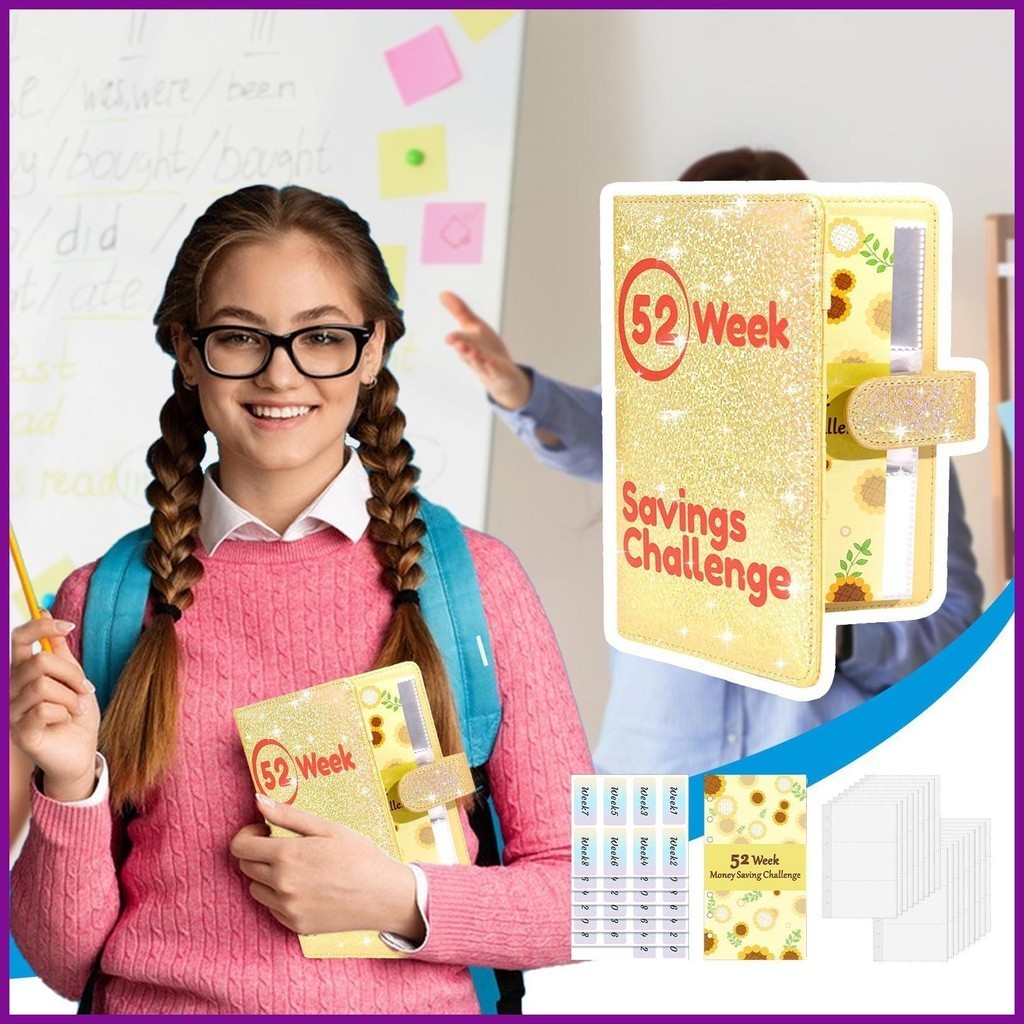 52 Week Savings Challenge Budget Wallet Binder Notebook Binder ...