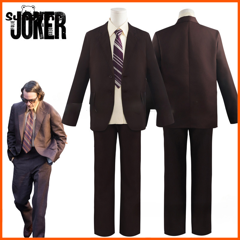 Knight Joker Cosplay Purple Jacket Uniform for Adult Costumes Clown ...