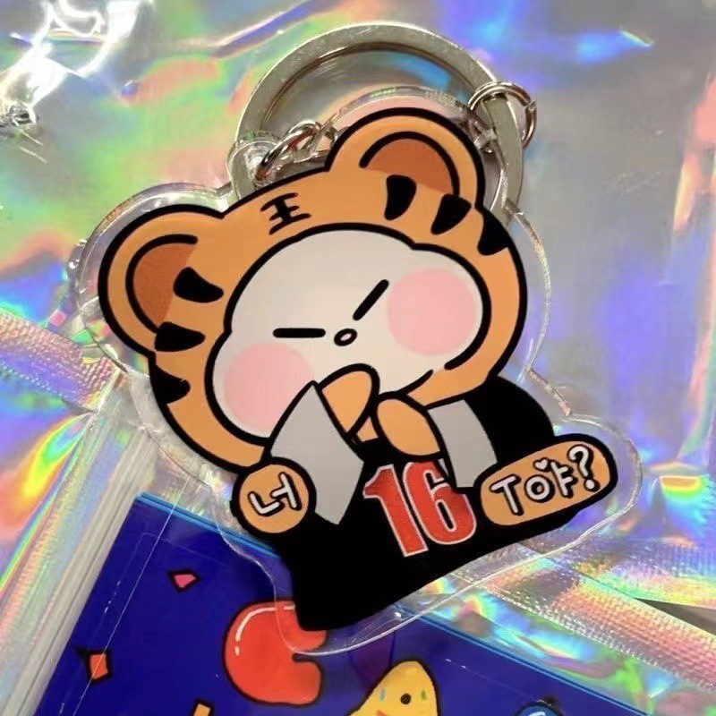 Kpop Hoshi Cartoon Tiger SEVENTEEN Acrylic Double-sided Transparent ...