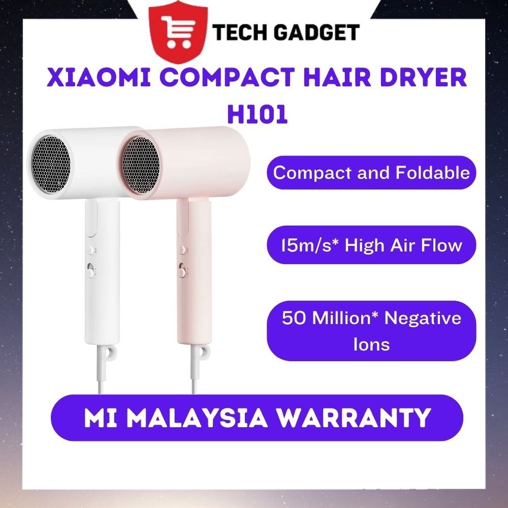 Xiaomi Compact Hair Dryer H101 | Compact and foldable| 50 million ...
