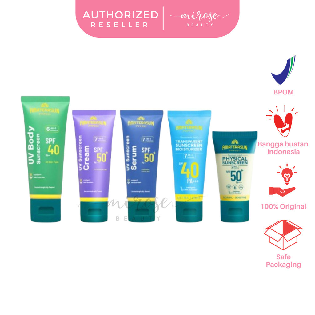 Amaterasun UV Sunscreen Serum SPF 50+ PA++ (50gr) // Sunsreen Cream SPF ...