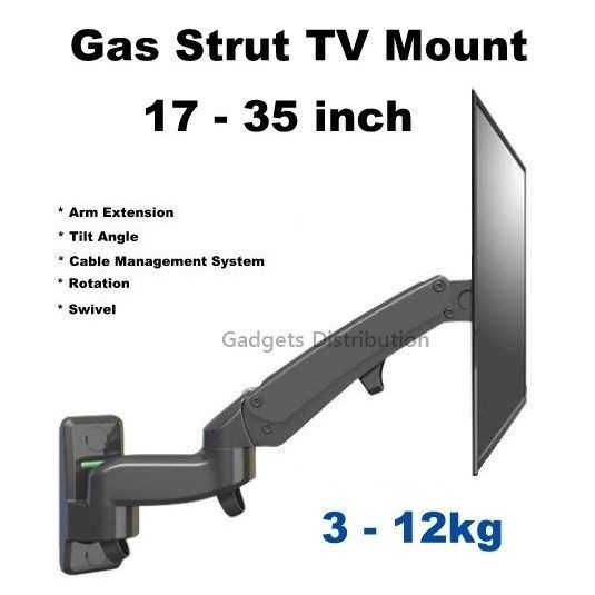 3-12kg 17 to 35 Inch Gas Strut TV Wall Bracket Holder Mount 2863.1 ...