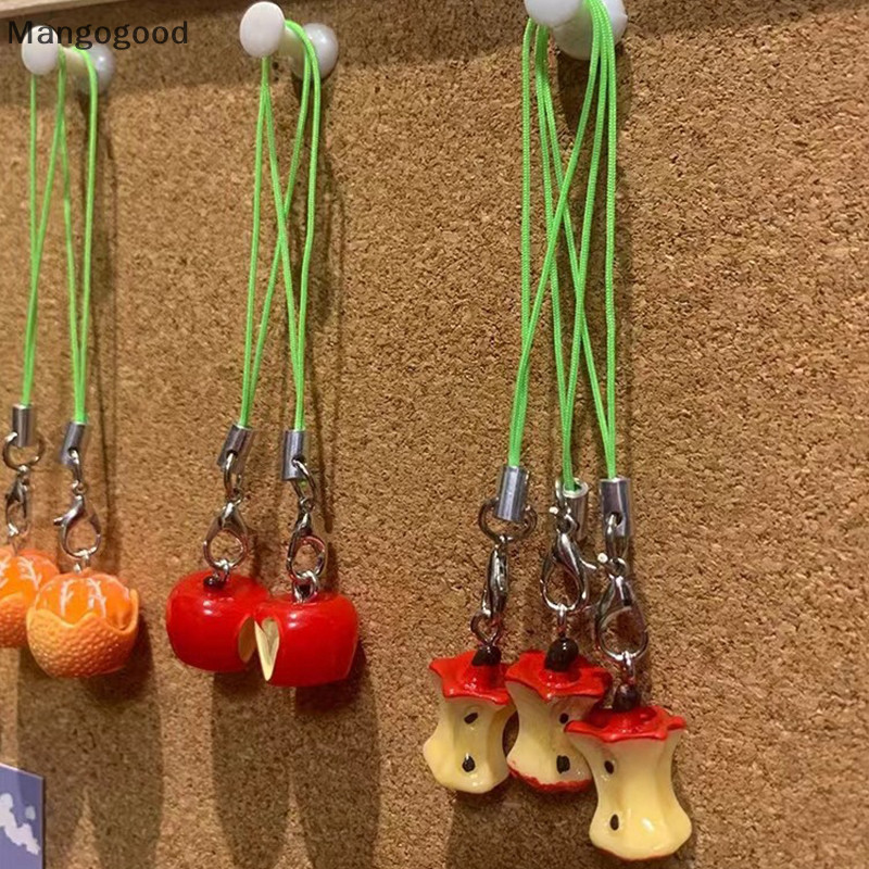 Mangogood 1Pc Cute Love Apple Keychain Apple Core Mobile Phone Rope ...