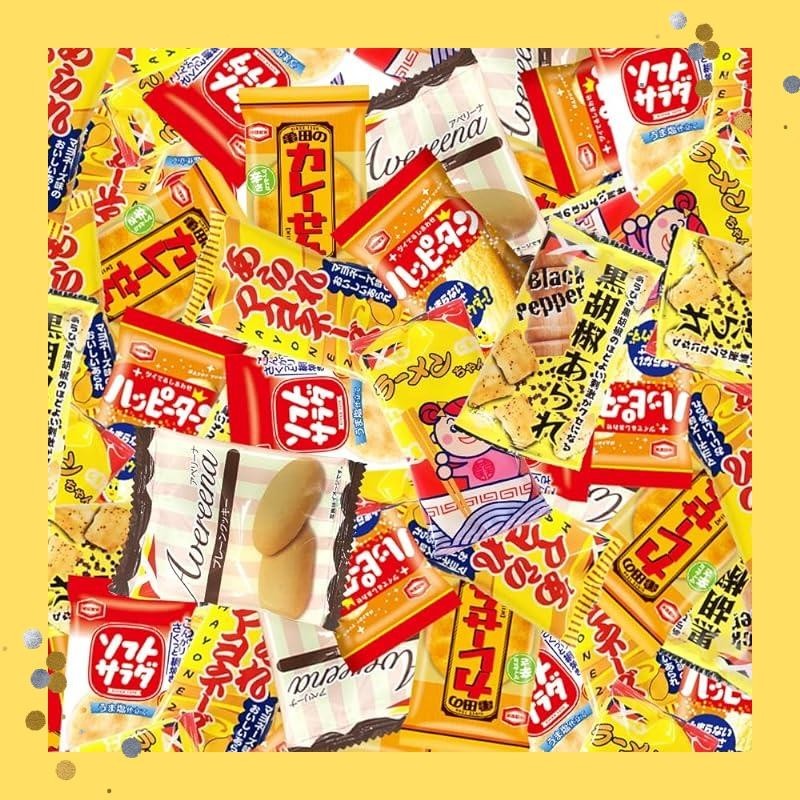 Kameda Seika Yasui Foods Mini Assorted Snack Pack 400 pieces set (Happy ...