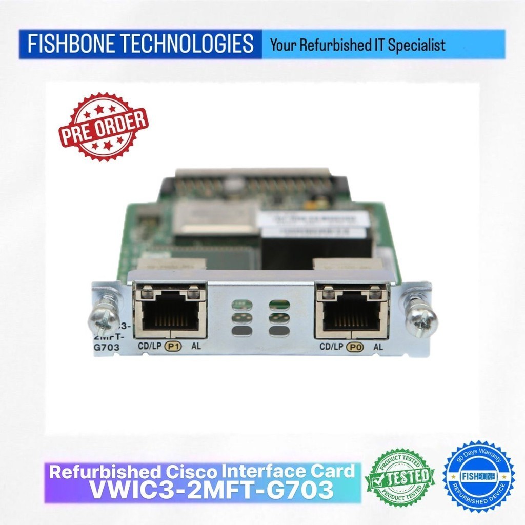 CISCO VWIC3-2MFT-G703 Interface Card (Refurbished) | Shopee Malaysia