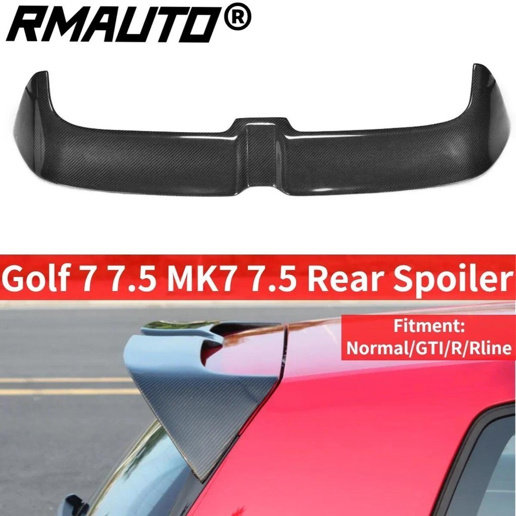 RMAUTO Carbon Fiber Rear Spoiler For Volkswagen VW Golf 7 Golf 7.5 MK7 ...