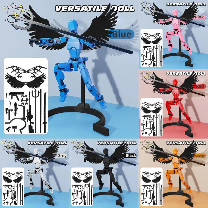 Angel Style Multi-Jointed Movable Robot 3D Printed Mannequin Toyslucky ...