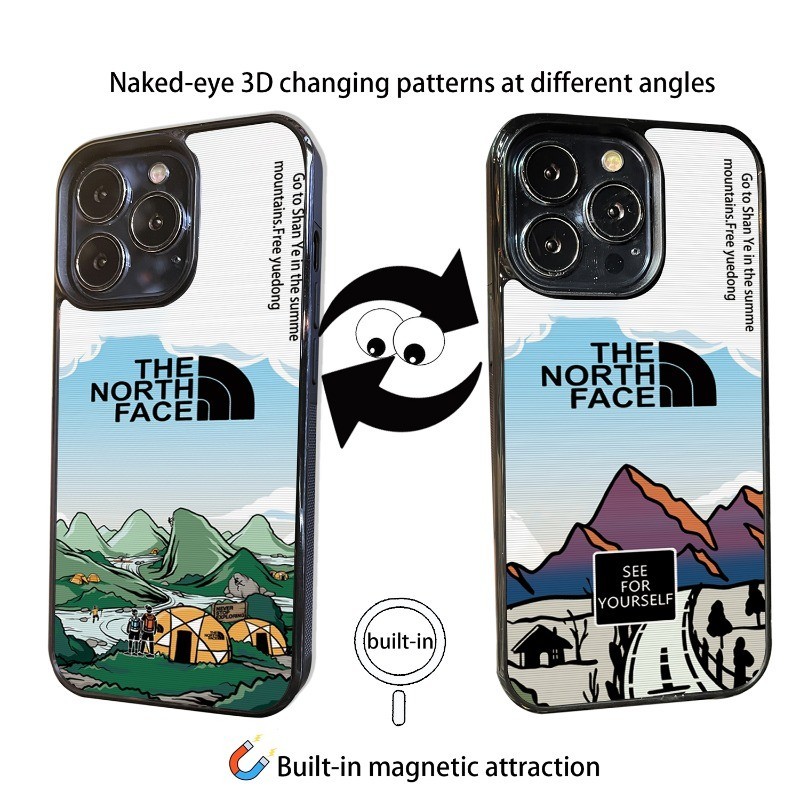 Fashion Trend Brand Outdoor Mountain peak 3D Changing Pattern Magnetic ...