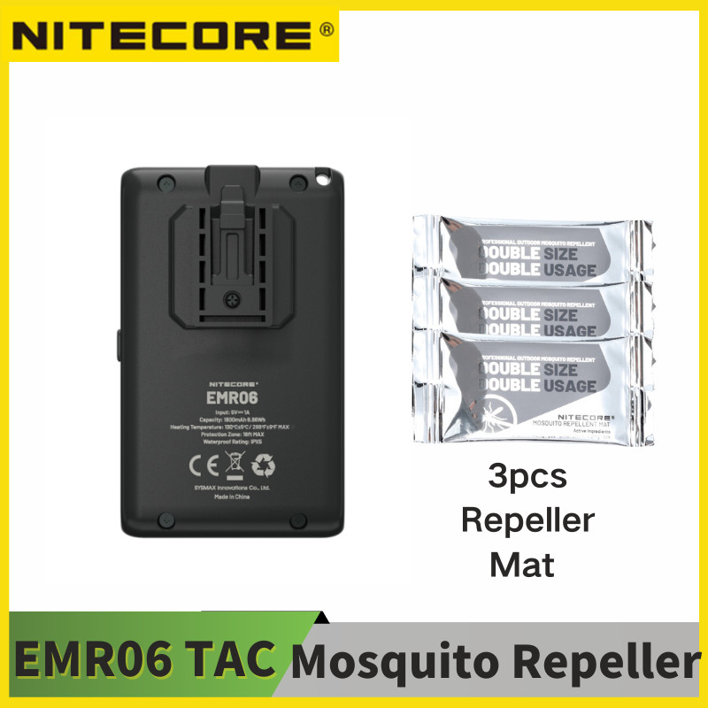NITECORE EMR06 TAC Portable Electronic Multipurpose Repeller Built-in 1,800mAh Battery | Shopee ...