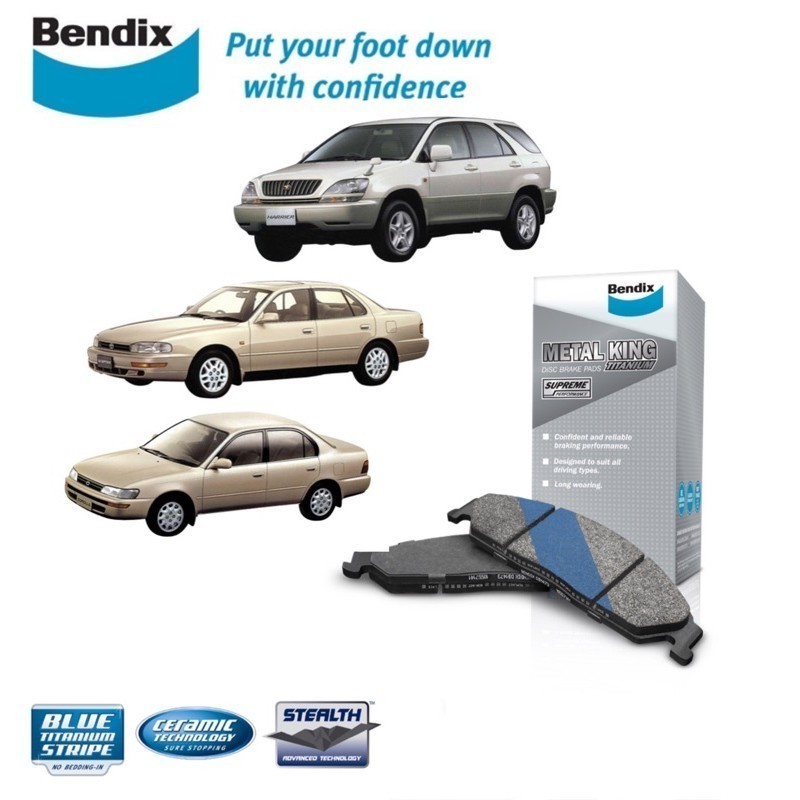 Original Bendix DB422MKT Rear Brake Pad - Toyota Camry SXV10/ AE101 ...