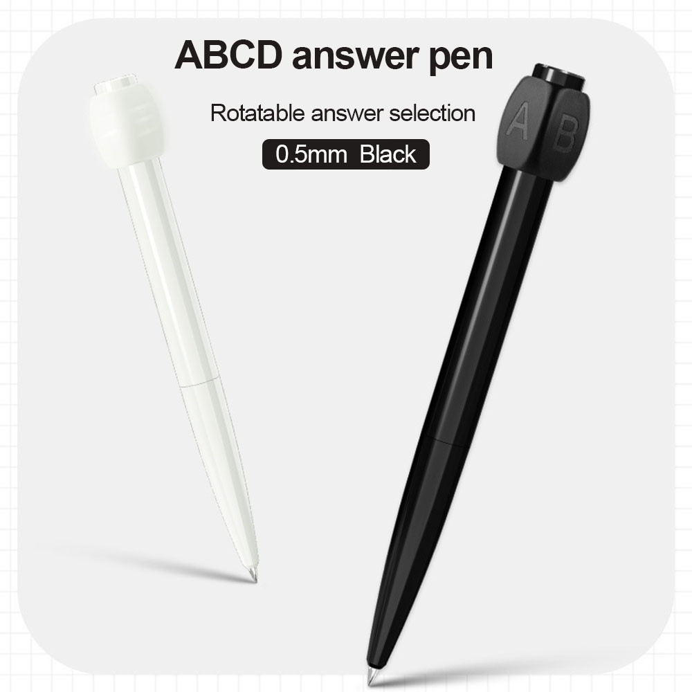 Unzip rotating black answer gel pen, ABCD selection multiple choice questions difficult artifact ...