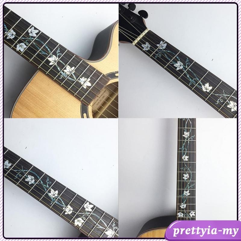 [PrettyiaMY] Electric Folk Guitar Inlay Sticker Fretboard Marker Decal ...