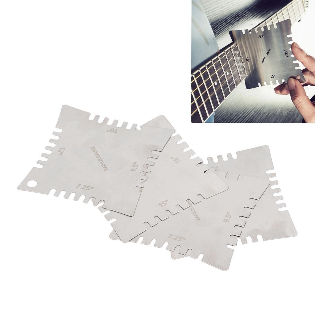 Maib Stainless Steel Guitar Notched Radius Gauge 4Pcs for Luthier ...