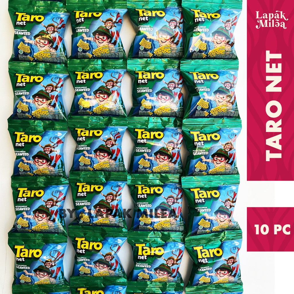 Taro Net Renceng Potato BBQ Seaweed 1 Renteng filling 10pc | Shopee ...