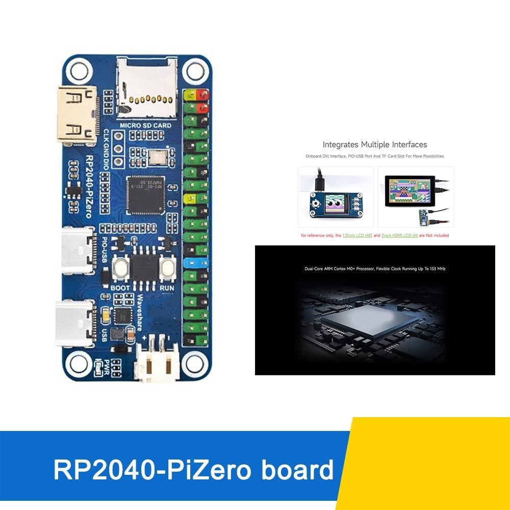 Single Rp2040pizero Development Board Compatible With Raspberry Pi Gpio ...