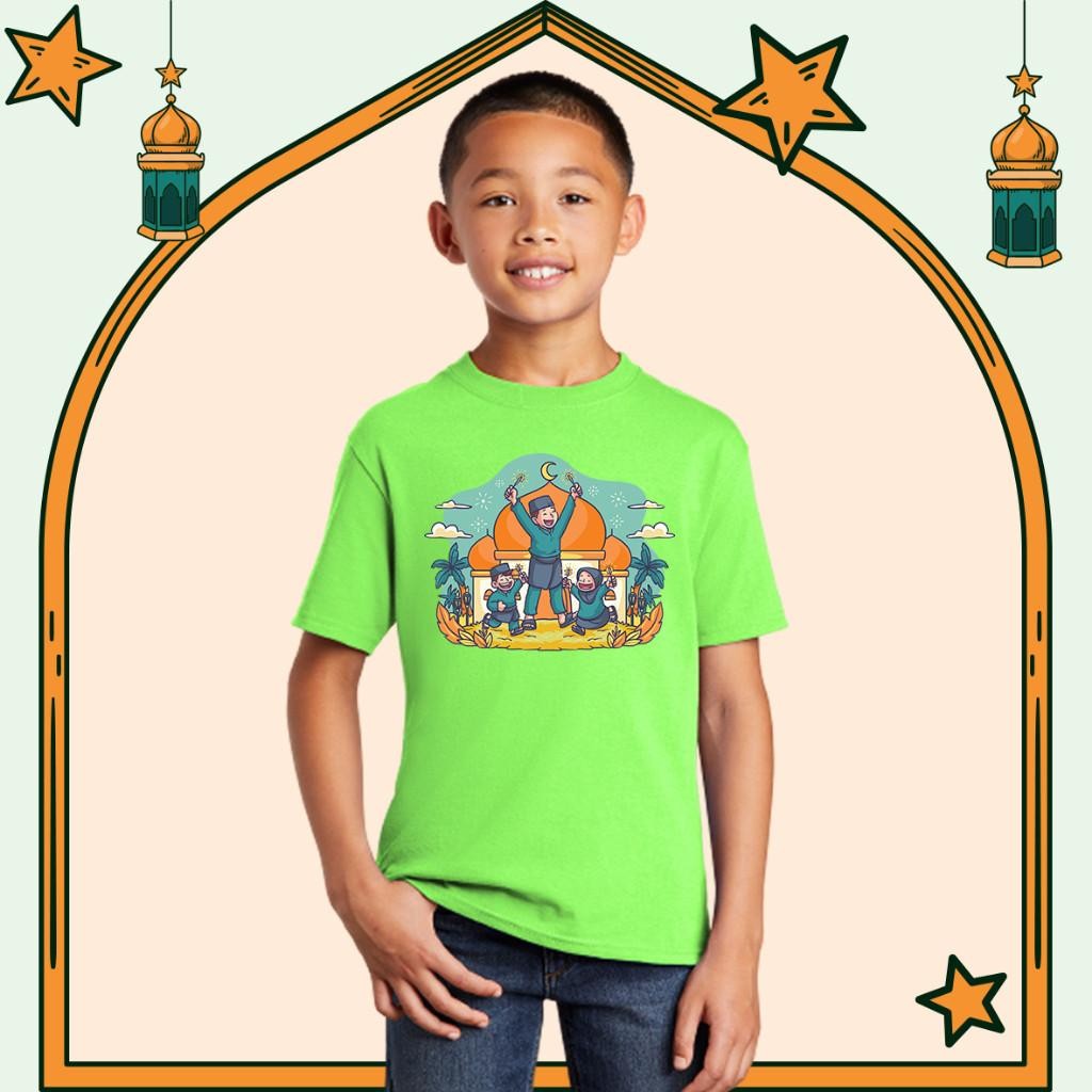 2025 HARI RAYA 2024 Selamat Hari Raya Aidilfitri Tshirt Cotton Kids ...