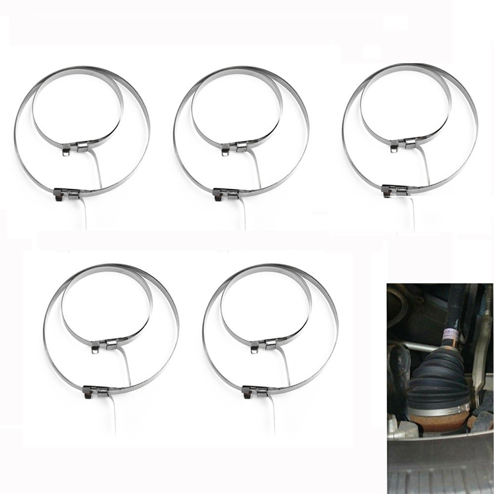 10x High Quality CV Boot Clips Kit Stainless Steel Axle CV Joint Crimp ...