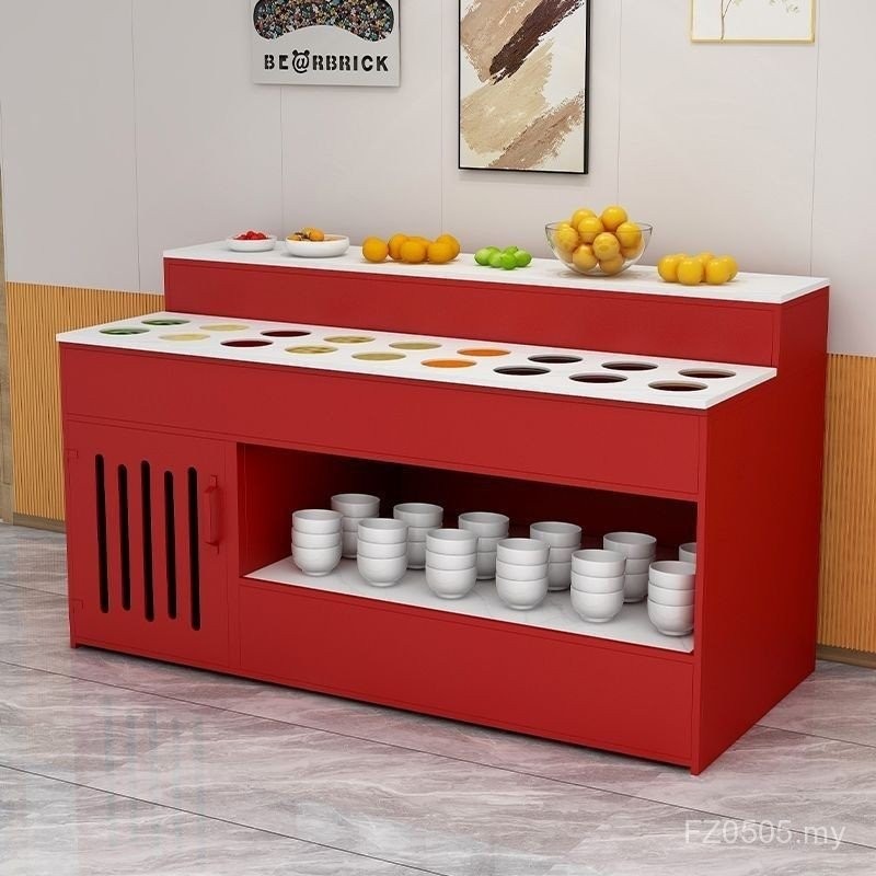 Haidilao Marble Seasoning Table Small Material Table Buffet Hot Pot ...