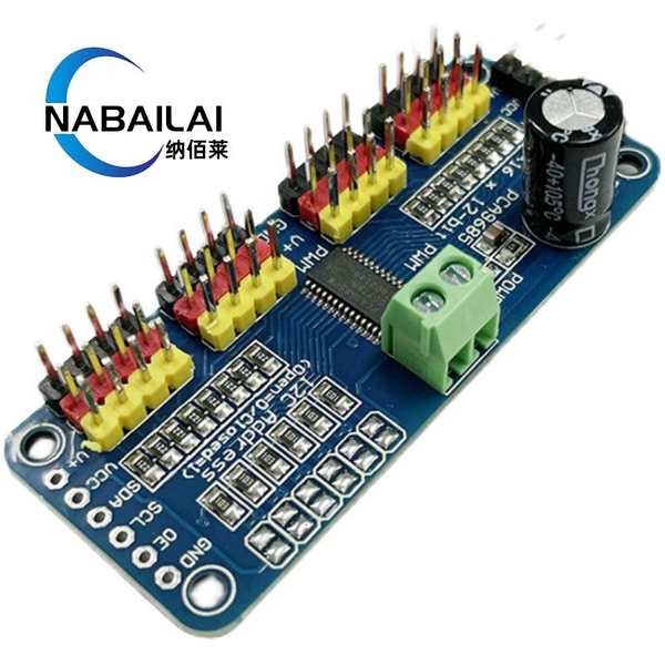 16ch PWM Servo Servo Driver Board Robot Controller IIC Interface Driver Module PC.A968 | Shopee ...