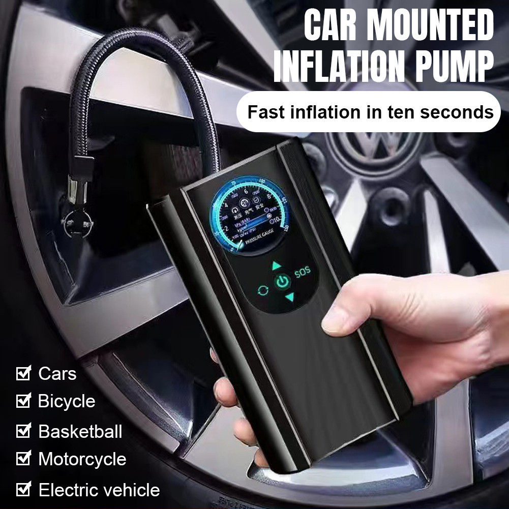 Car Tire Inflator Heavy Duty Car Tire Inflator Portable Air Compressor ...