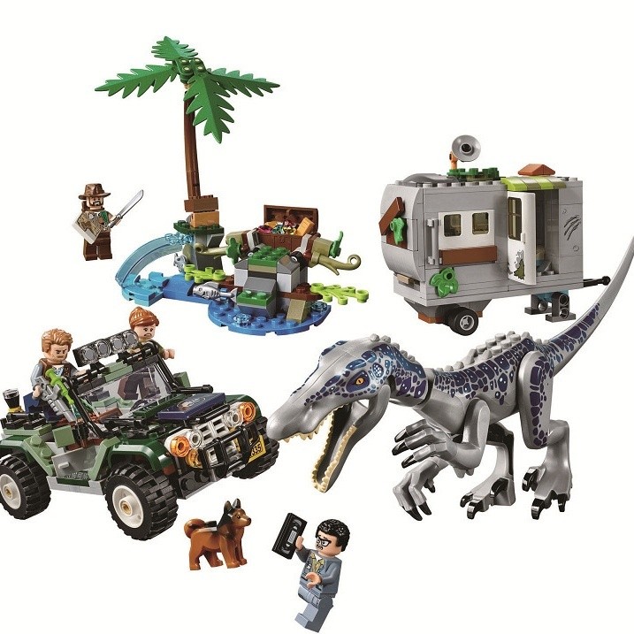 Jurassic World Building Blocks Treasure Hunt for Claw Dragons Adventure ...