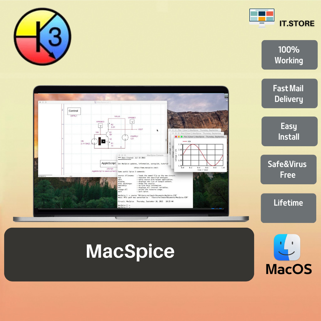 MacSpice MacOS – Advanced circuit simulation software for electronics design and analysis ...