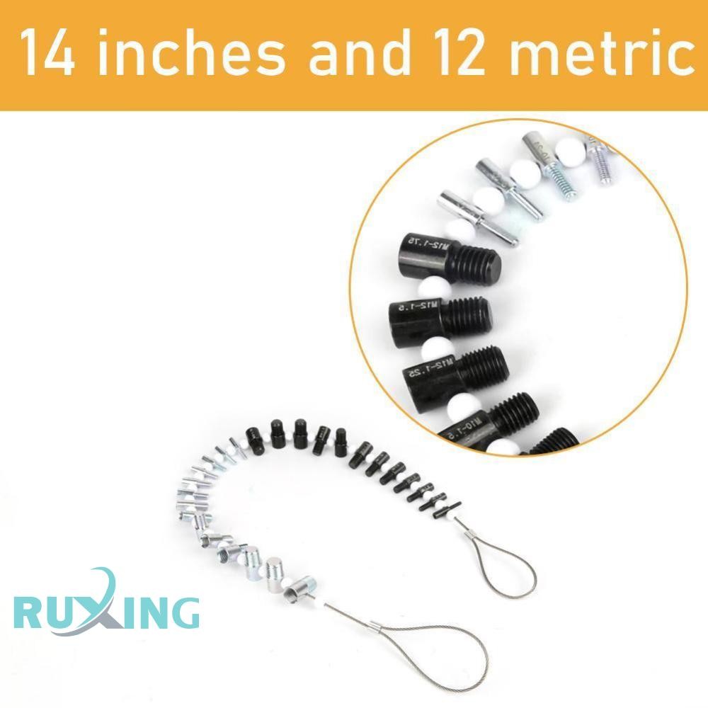 5# Bolt Nut Screw Thread Checker Set Inch Metric Gauge Measuring ...