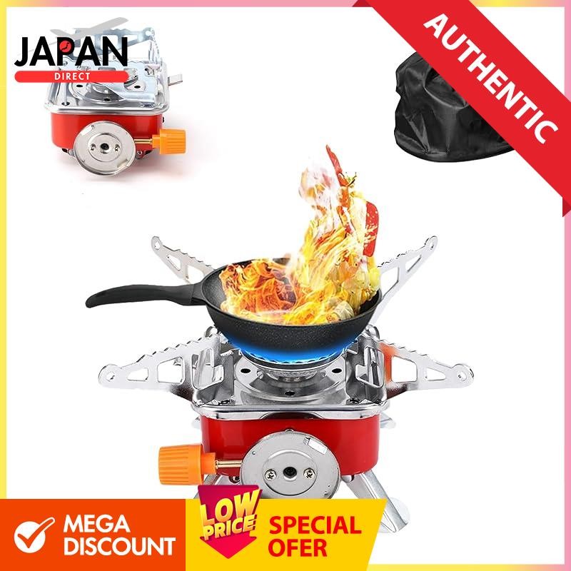 Outdoor folding cassette stove [2.8KW intense fire stove] iron stove ...