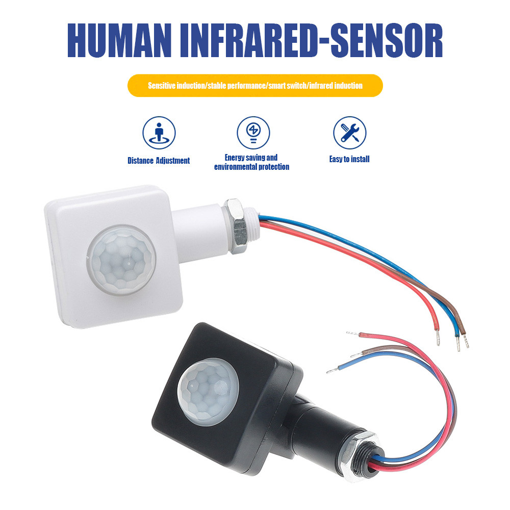 AC85-265V Mini Human Body Infrared Motion Sensor Switch LED Flood Light ...