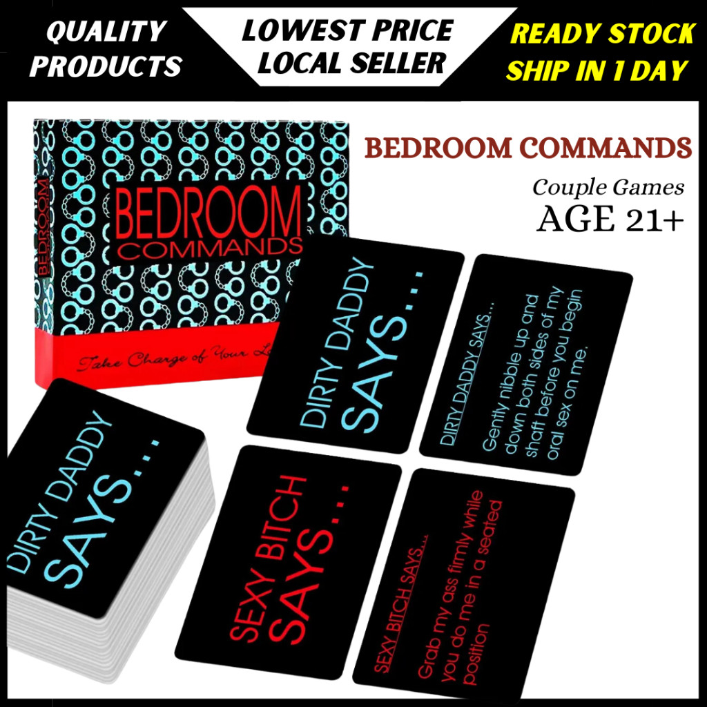 Bedroom Commands Adult Card Game For Couple Lover Fun Game Relationship ...