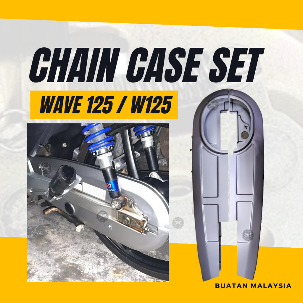 CHAIN CASE SET W125 - WAVE 125 WAVE125 CASING PETI RANTAI CHAIN COVER ...